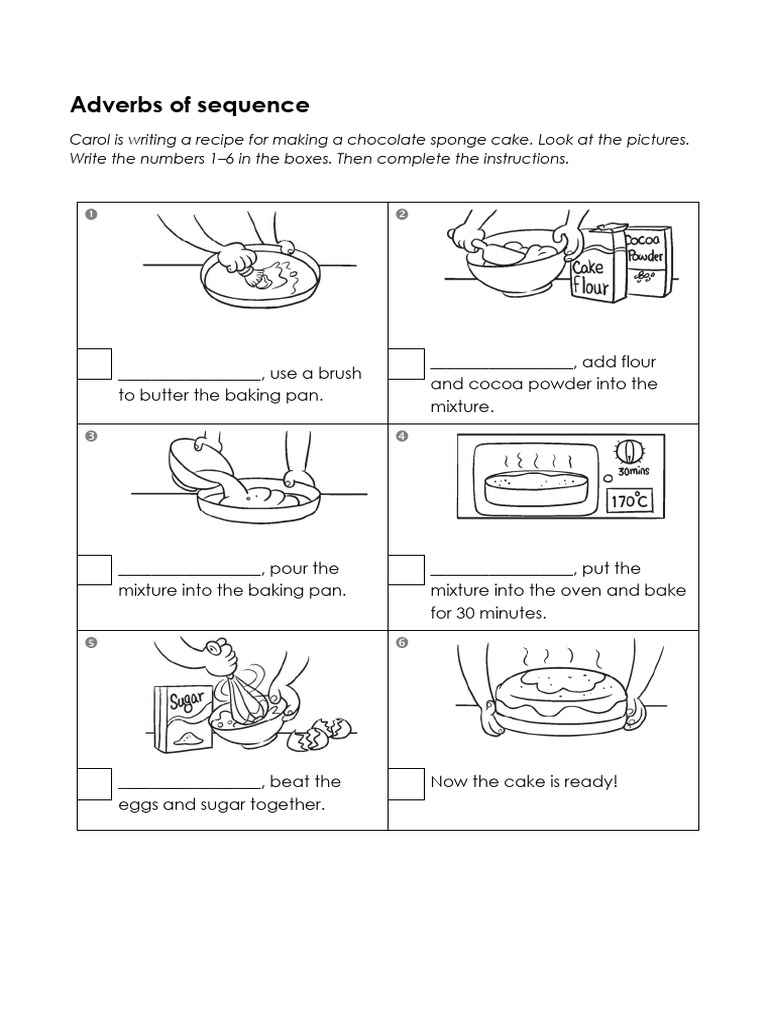 Adv of Sequence - Adv of Manner | PDF | Cakes