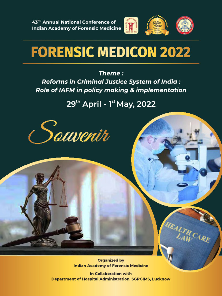Forensic Medicon 2022 Souvenir29.04.22 | PDF | Autopsy | Forensic Science