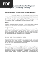 Leadership Training Module | PDF | Leadership | Communication