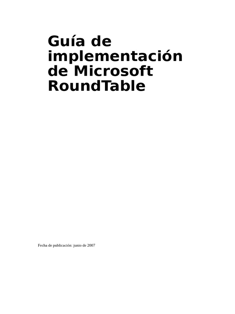 RoundTable_Deployment_Guide_Final | PDF | Dirección IP | Microsoft