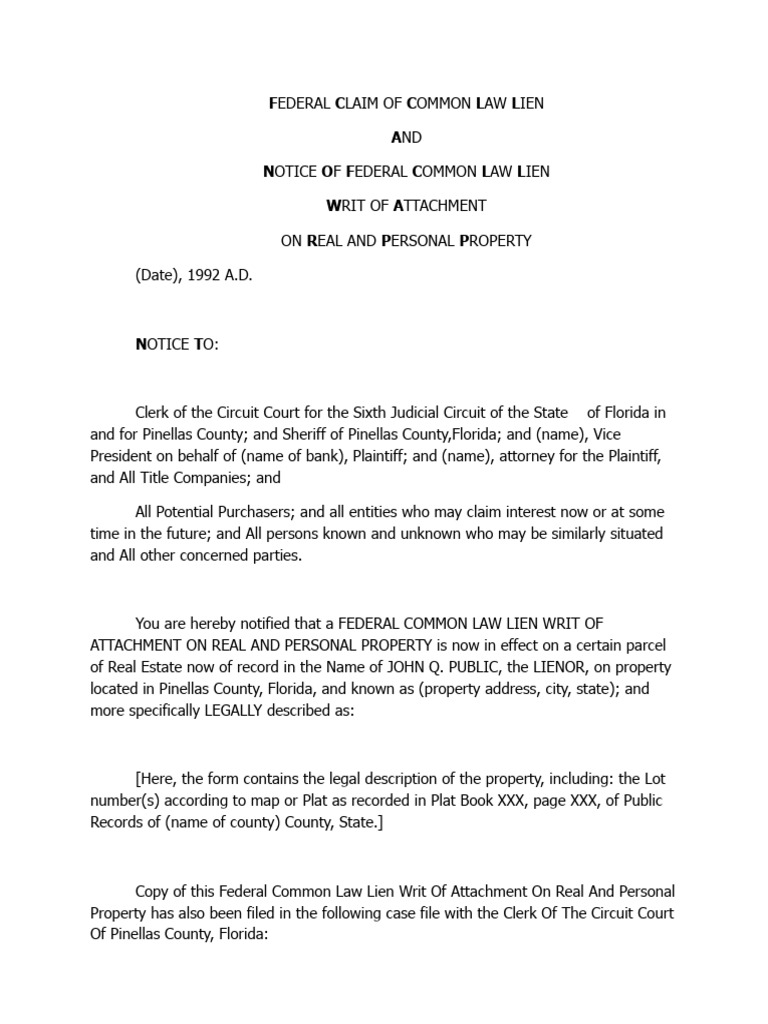 Fed CLL Example | PDF | Sovereign Immunity | Common Law