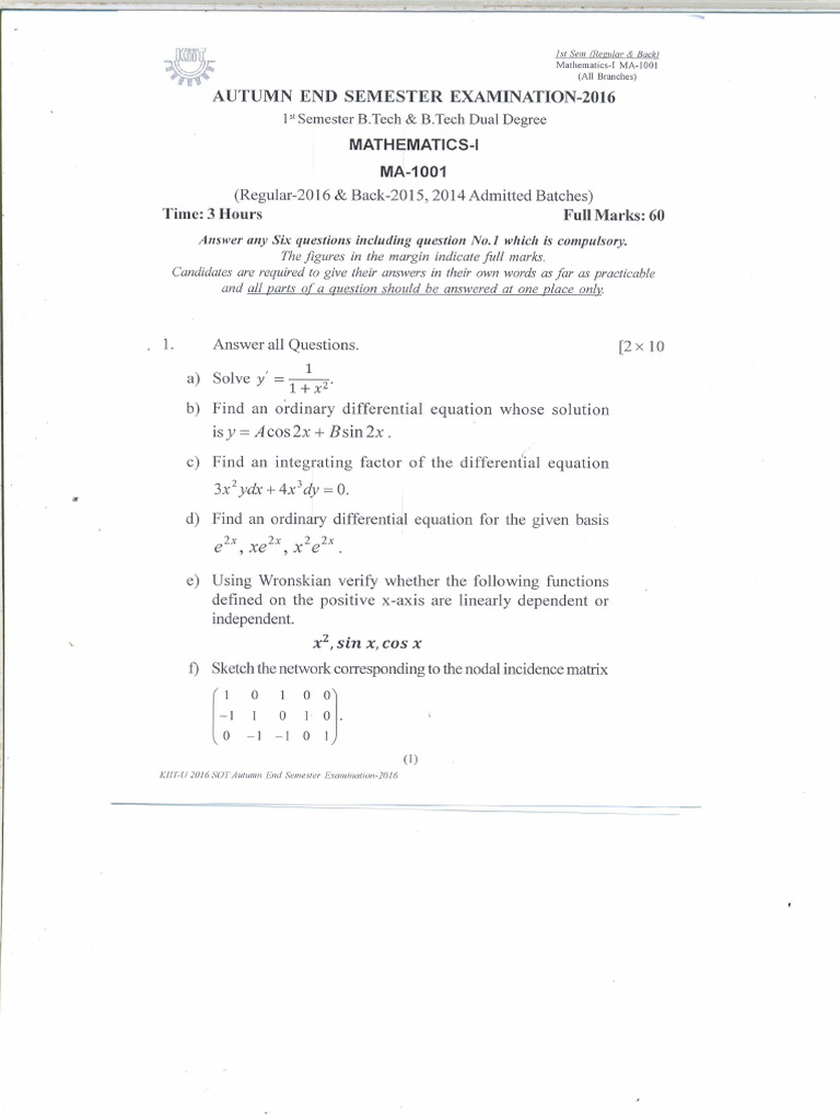 Mathematics 2016 | PDF