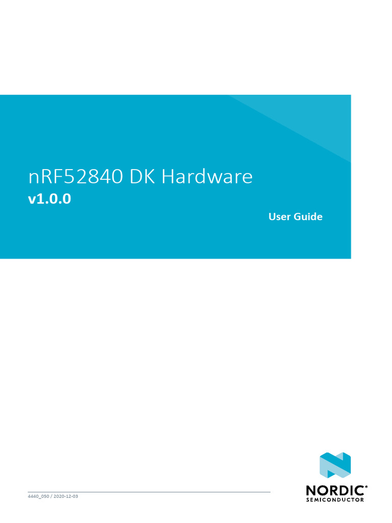 nRF52840 DK Hardware User Guide | PDF | Microcontroller | System On A Chip