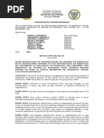 Brgy. Resolution Sample | PDF