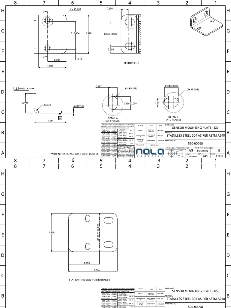 Sensor Mounting Plate - DS_590-00098 | PDF