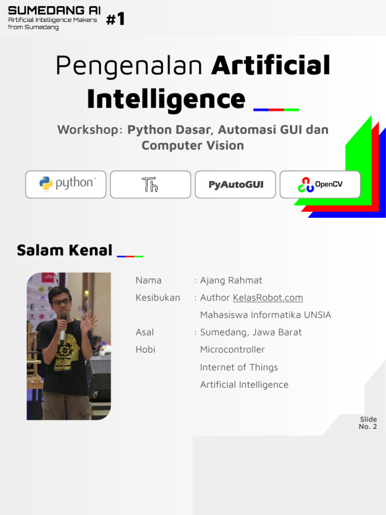 Pengenalan Artificial Intelligence - Sumedang AI #1 | PDF