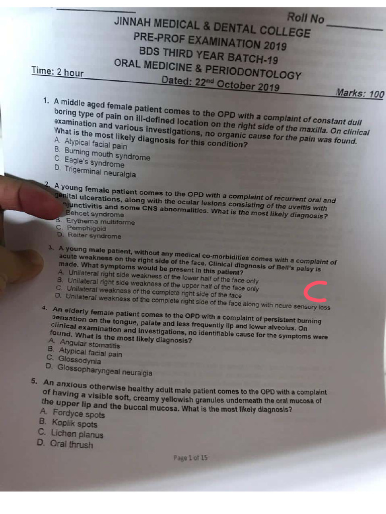 JMDC 19 Oral Med Perio | PDF