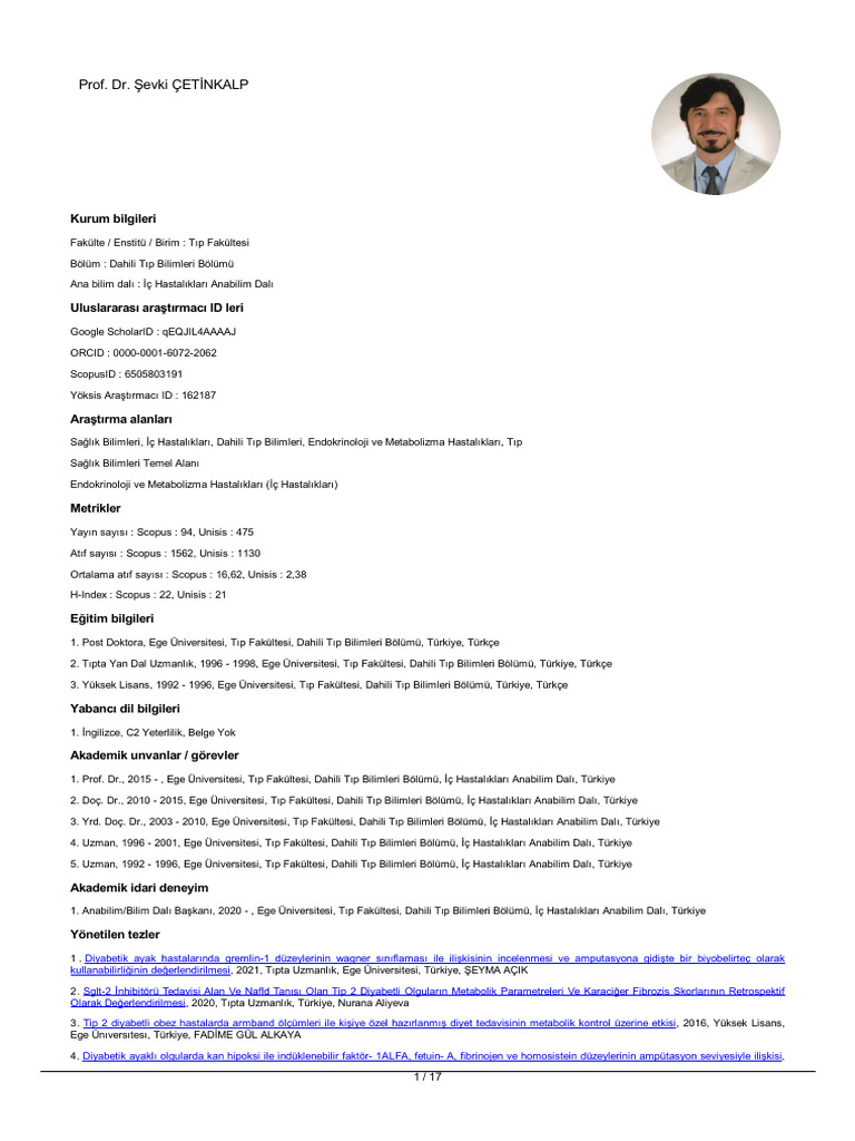Prof. Dr. Sevki | PDF