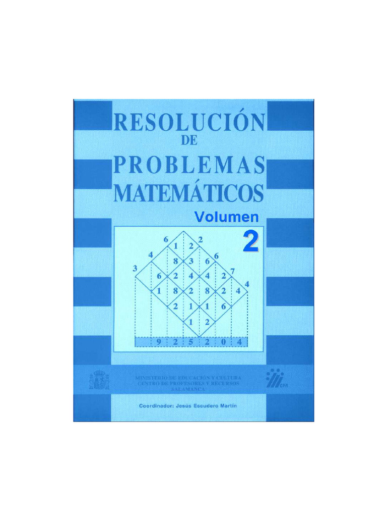 Resolucion de Problemas Matematicos (Vol 2) | PDF | Razonamiento ...