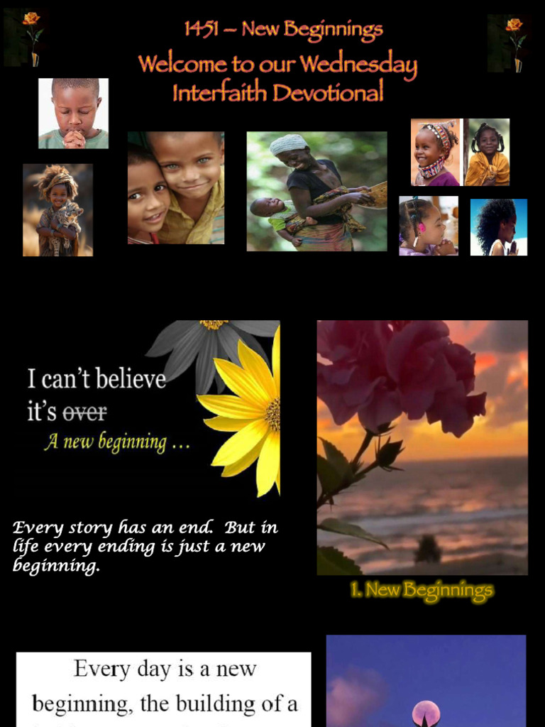 New Beginnings | PDF | Religious Belief And Doctrine