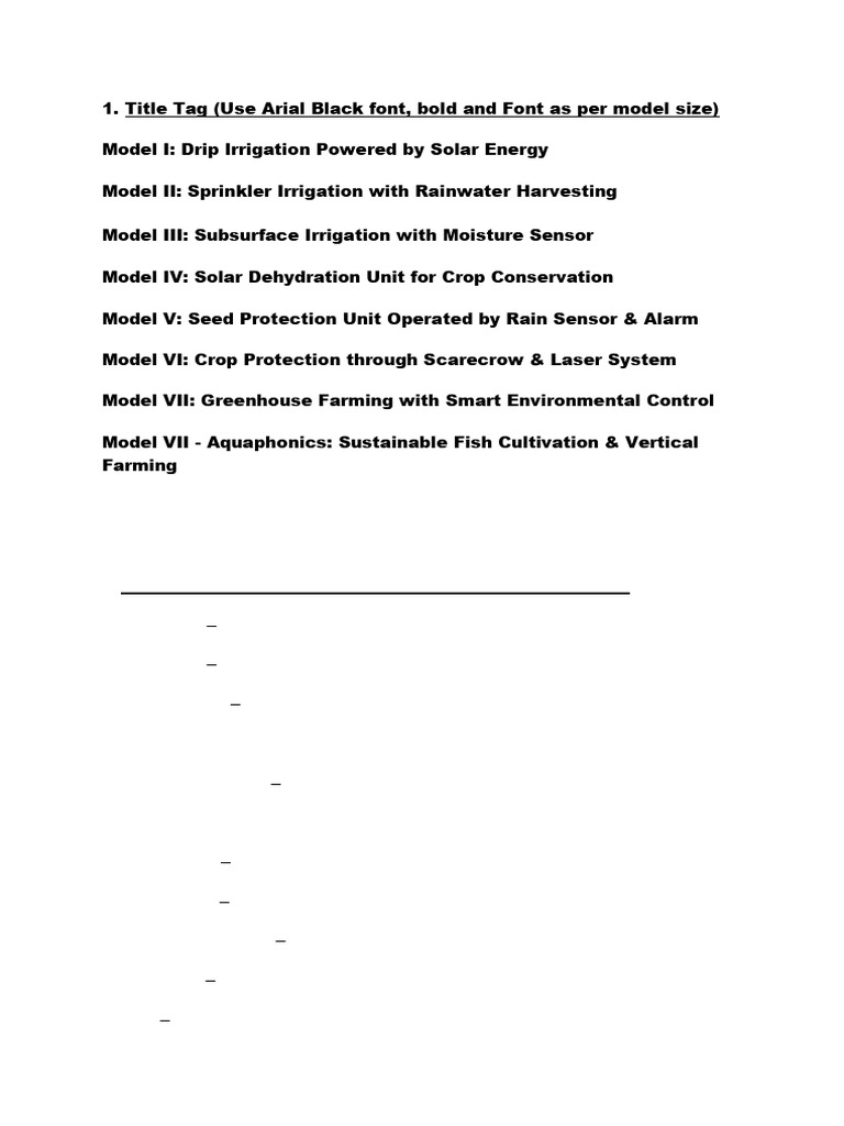 Sustainable Irrigation and Farming Models | PDF
