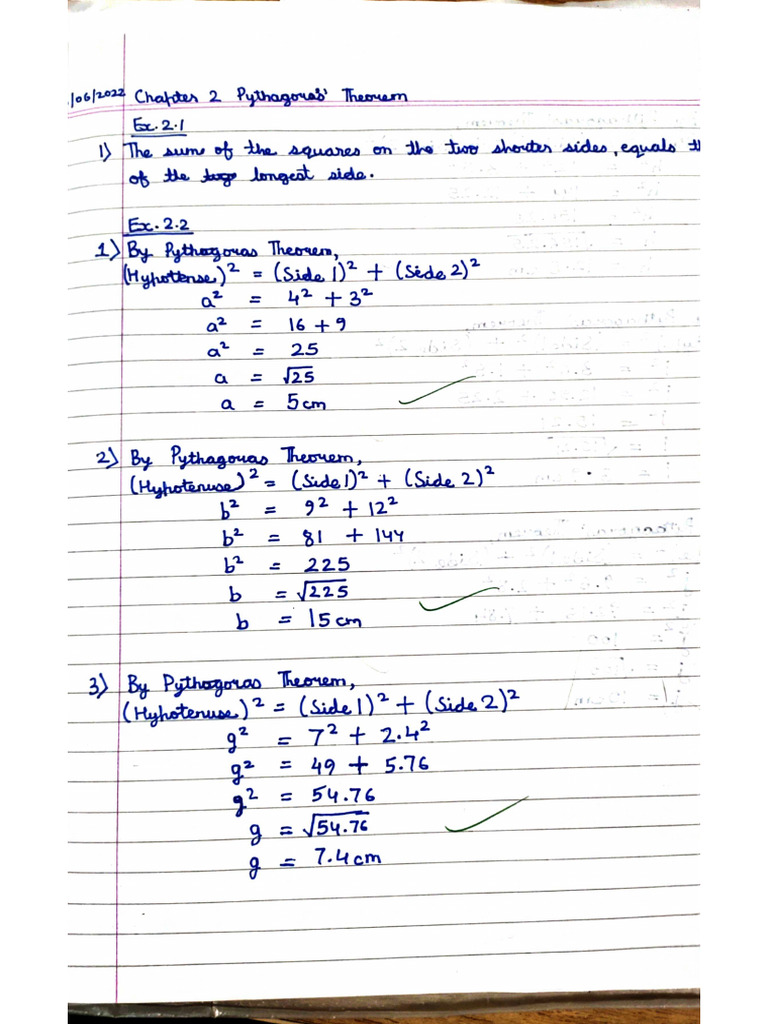 2.pythagoras Theorem | PDF