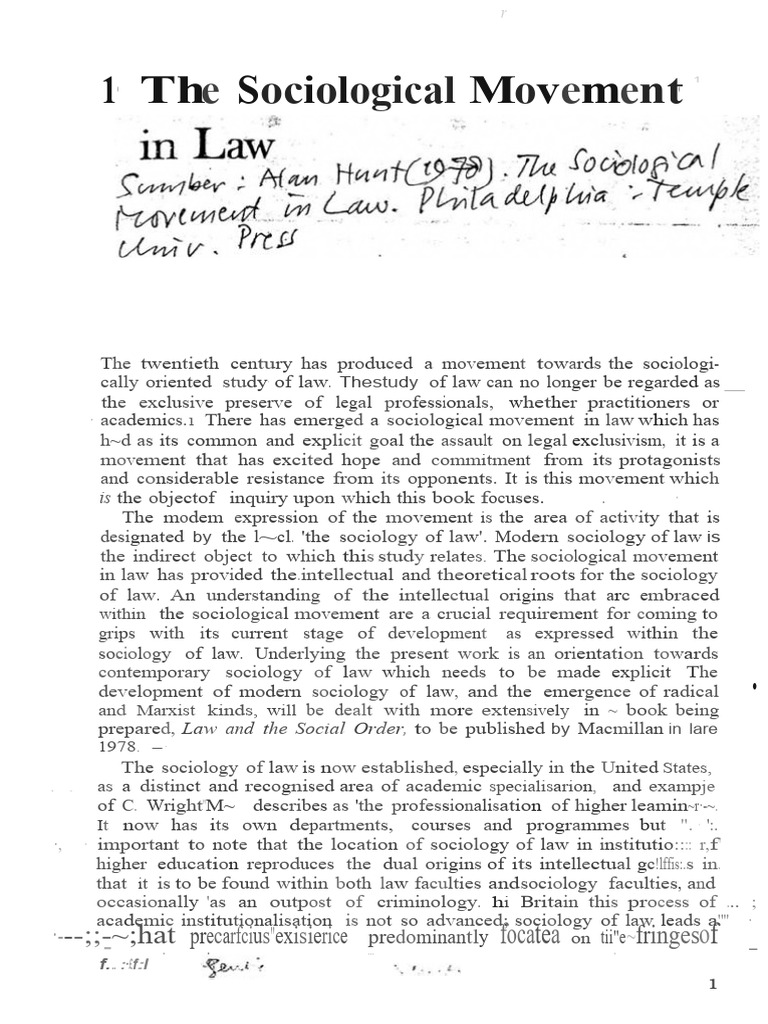 Alan Hunt - Searchable | PDF | Sociology | Jurisprudence
