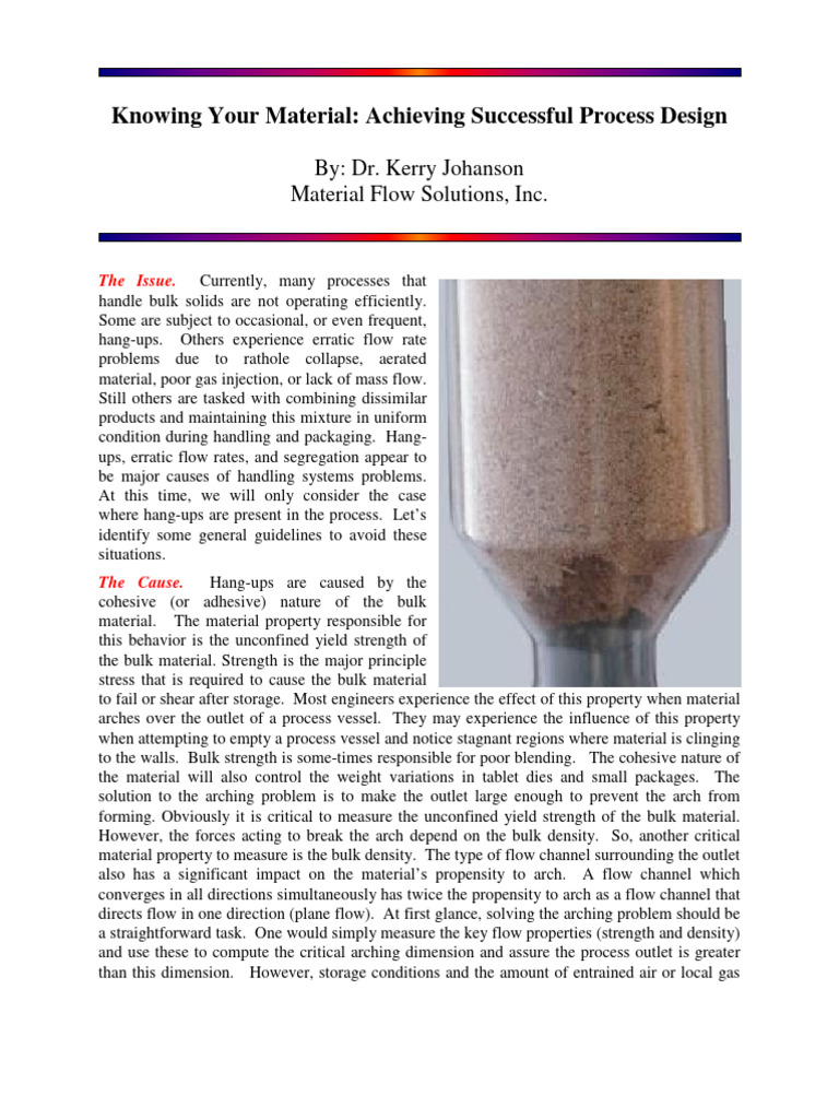 Knowing Your Material Achieving Successful Process Design | PDF | Gases ...