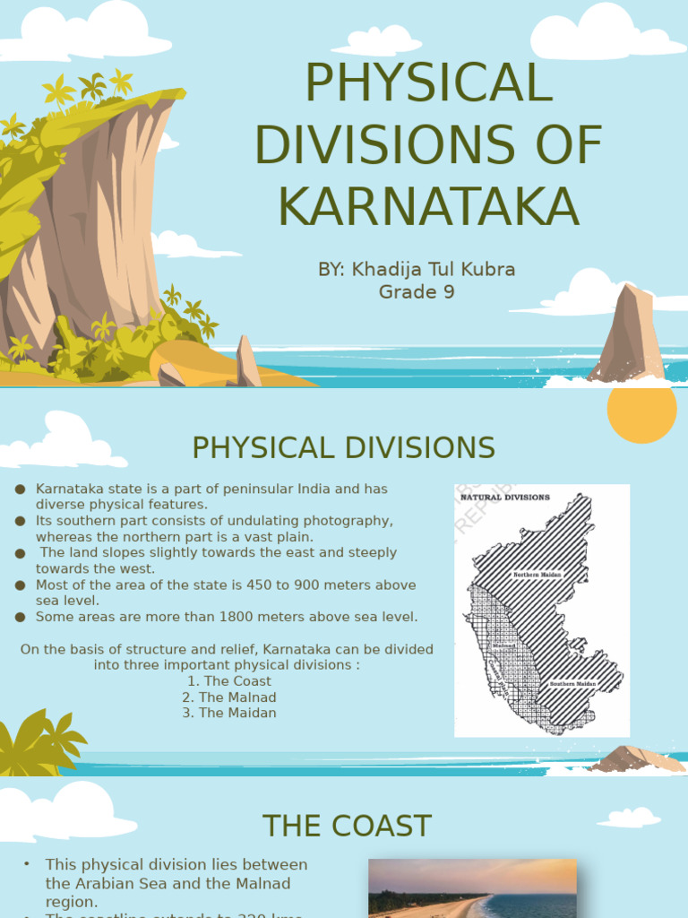 Physical Divisions of Karnataka | PDF | Coast | Earth Sciences