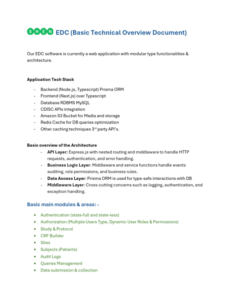 Basic Technical Overview Edc | PDF | Databases | World Wide Web
