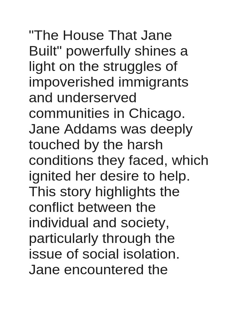 The House That Jane Built | PDF