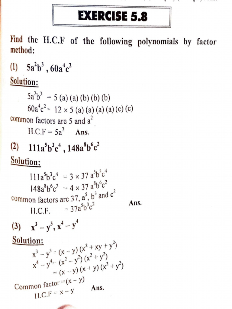 Exercise 5.8 5.9 5.10 (1) | PDF | Elementary Mathematics | Applied ...