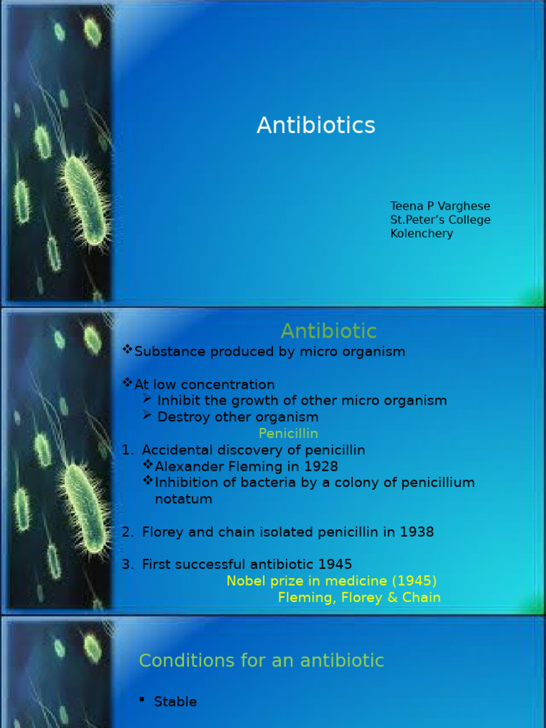 Drugs Part 2 Antibiotics | PDF | Penicillin | Pharmacology