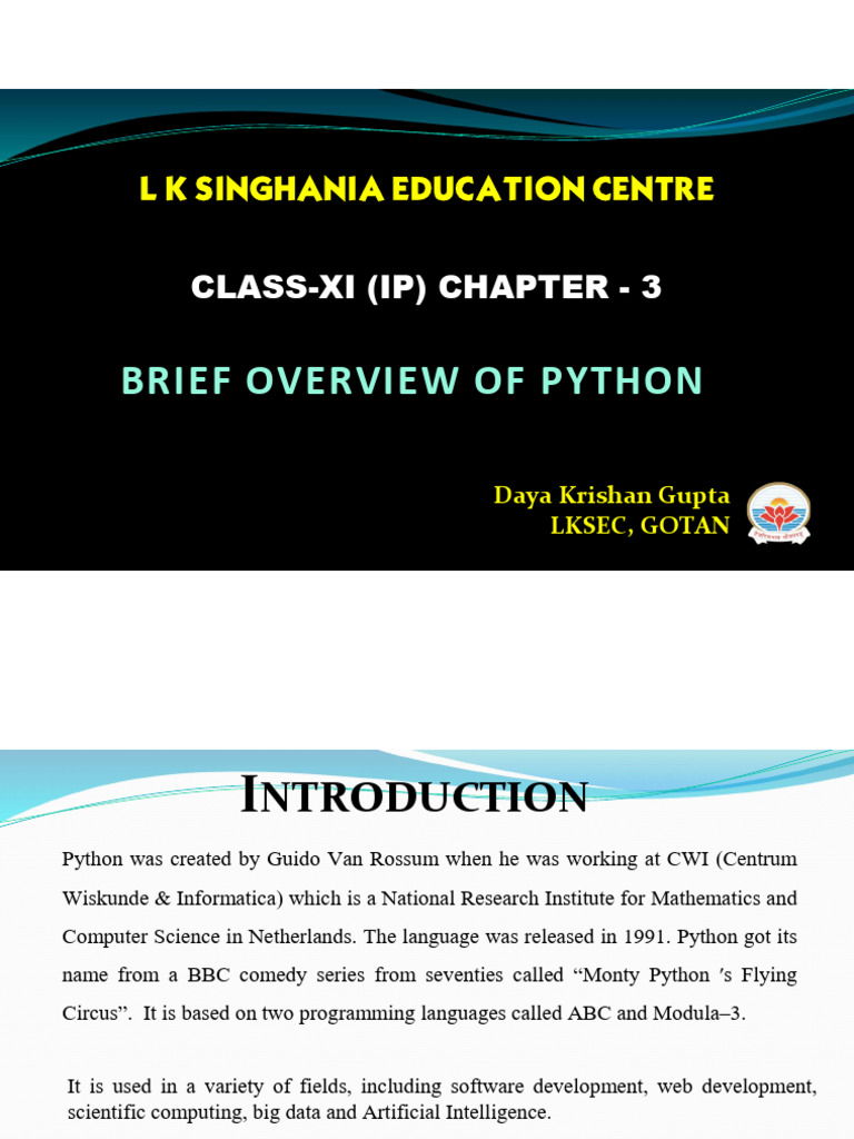 Class Xi Ip Python | PDF | Data Type | Boolean Data Type Class Xi Ip Python | PDF | Data Type | Boolean Data Type