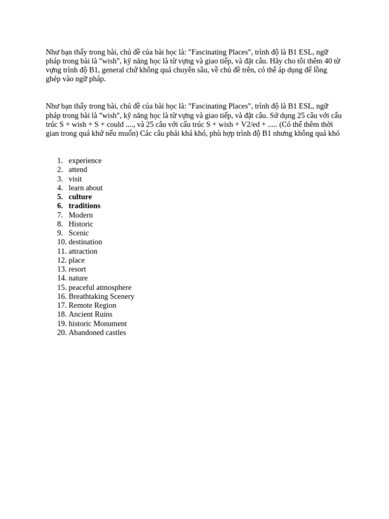 unit 11 - fas places | PDF | Tourist Attractions