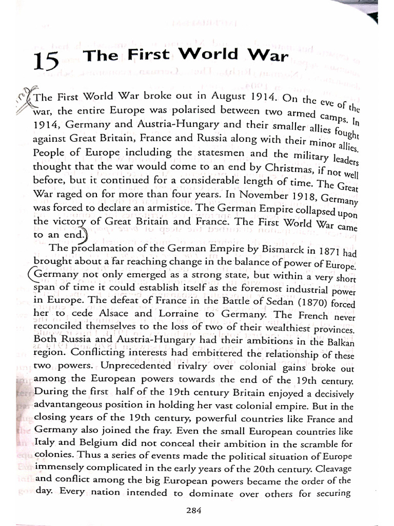 First World War | PDF