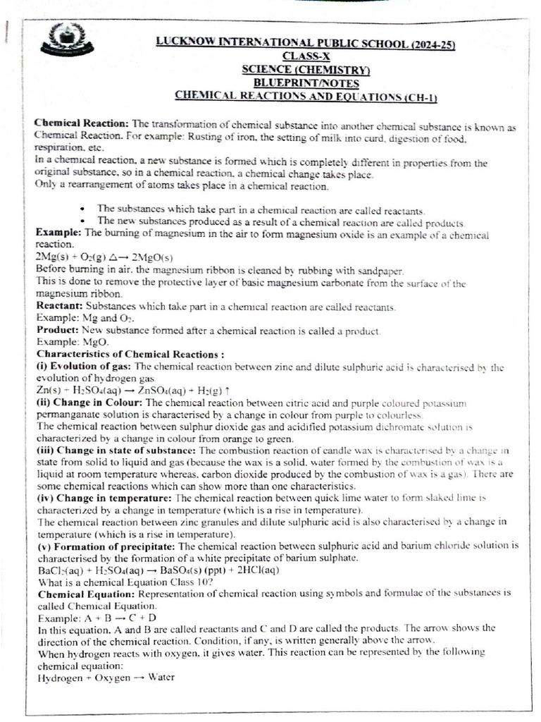 Class-10 Ch-1 Notes | PDF