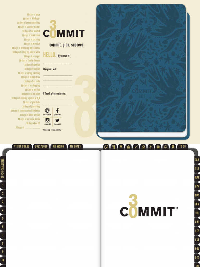 2025_Commit30_Planner_Sunday_Free_January_Demo | PDF | Holidays | Observances