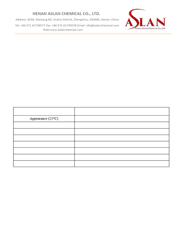 TDS-CDEA-Cocamide DEA-henan Aslan | PDF