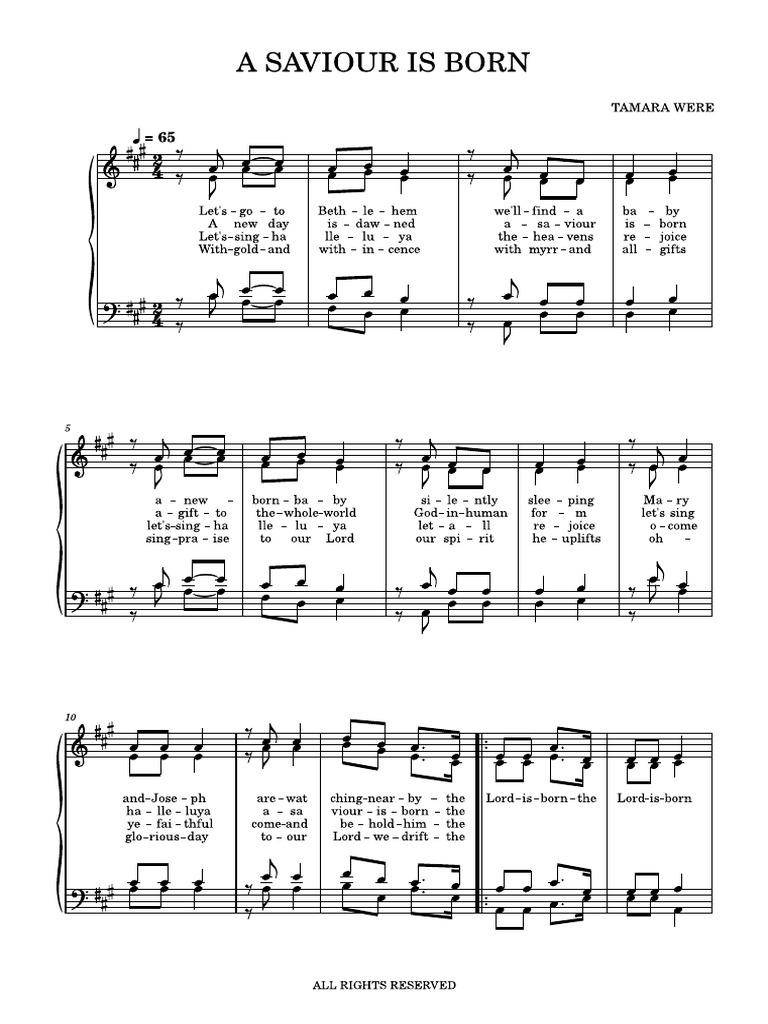 A Saviour Is Born | PDF