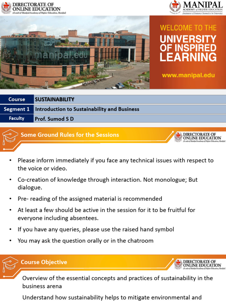 Sustainability1 - Webinar 1 | PDF | Sustainability | Corporate Social ...