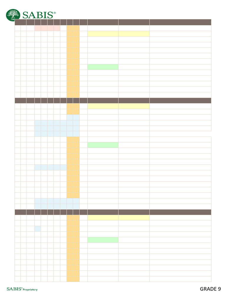 2425 Grade 9 Muscat School Calendar | PDF