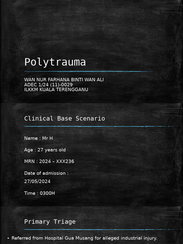 Polytrauma | PDF | Thorax | Respiratory Tract