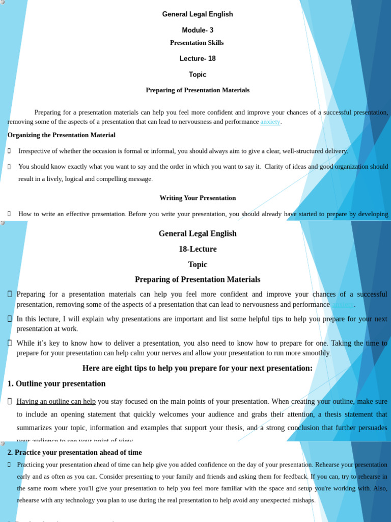 Effective Presentation Preparation Tips | PDF | Cognition | Human ...
