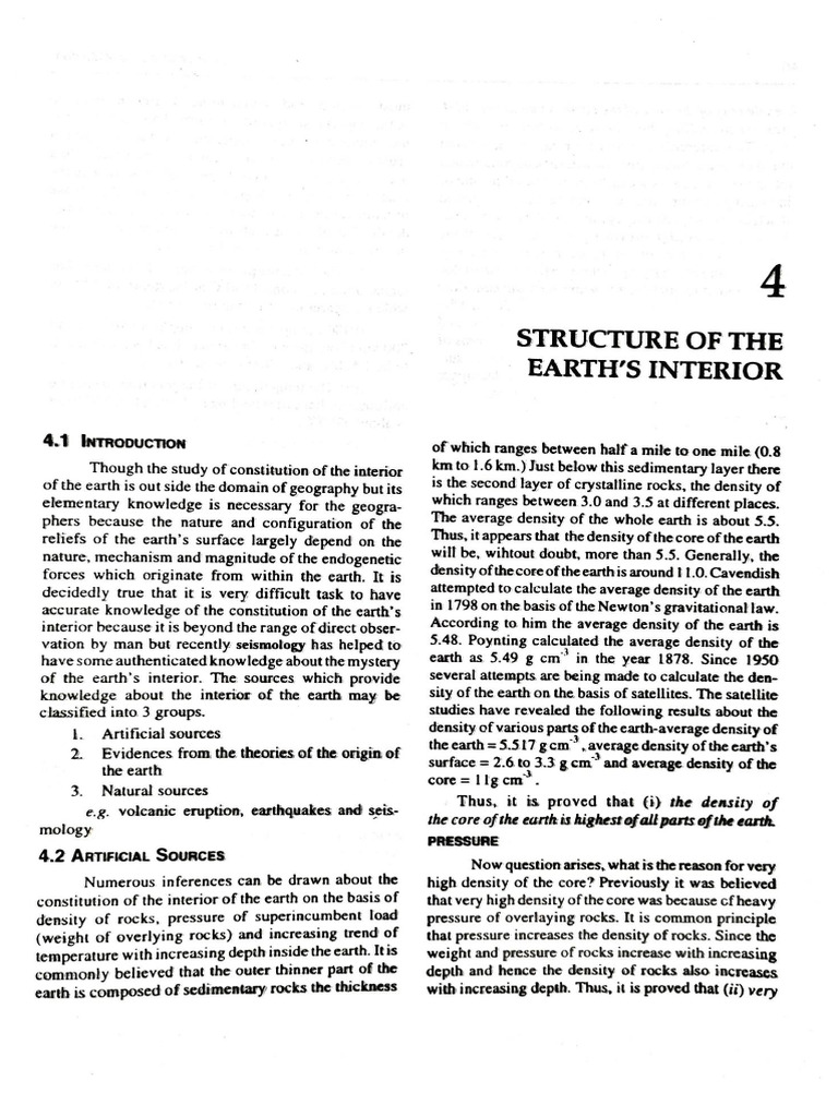 Earth's Interior - English | PDF