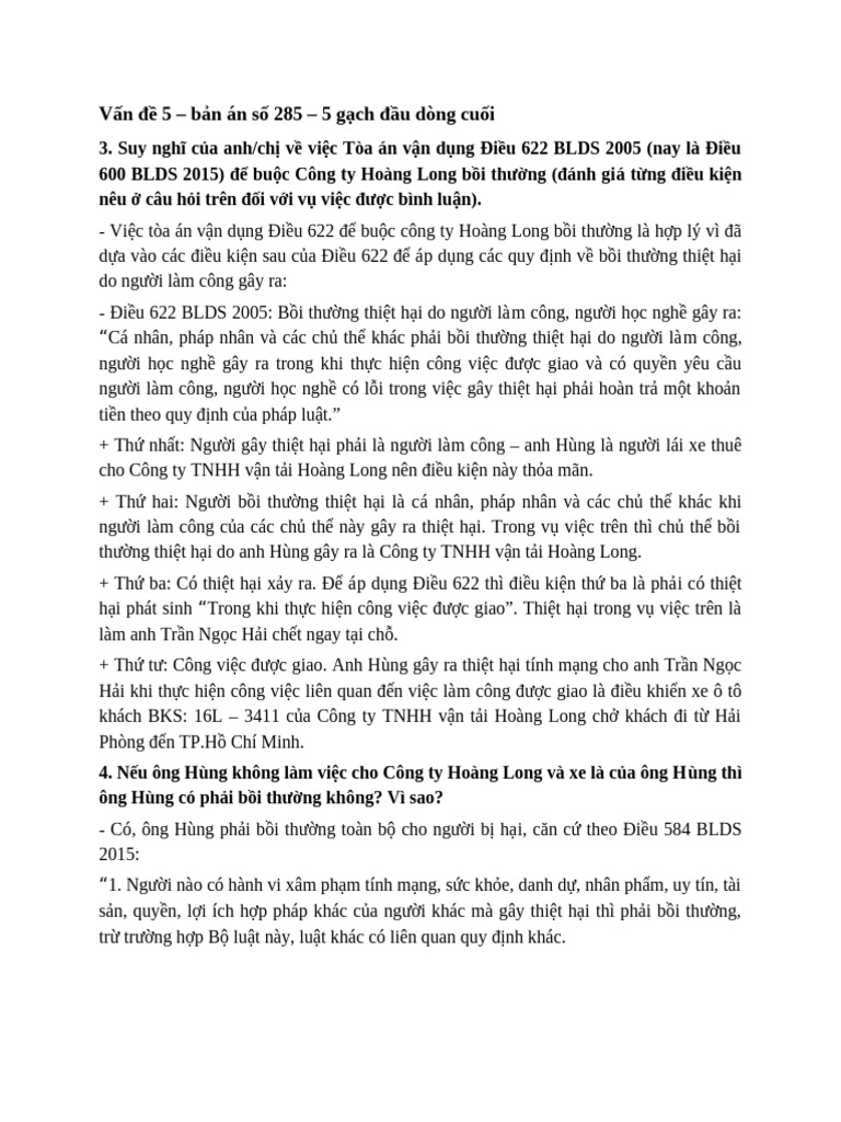 TL4 - Vấn đề 5 | PDF