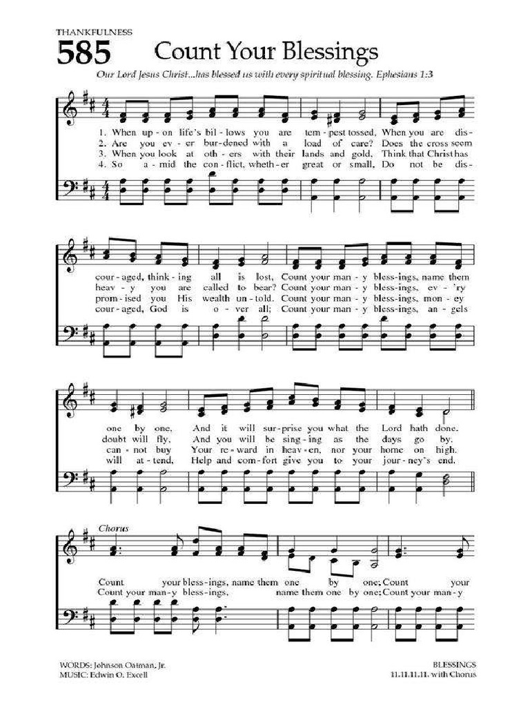 Count Your Blessings - Score | PDF