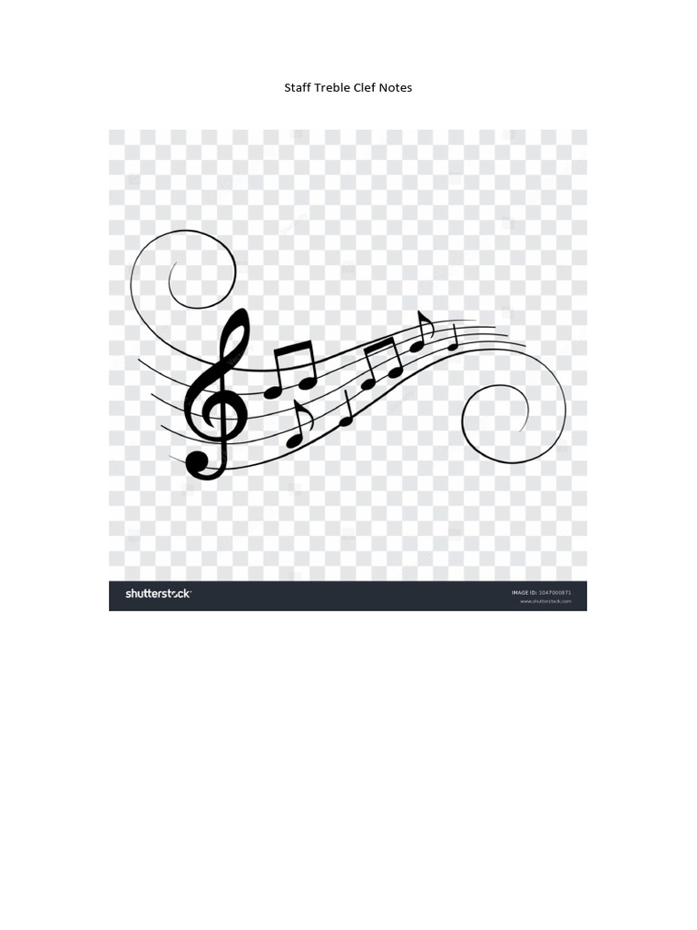 Staff Treble Clef Notes | PDF