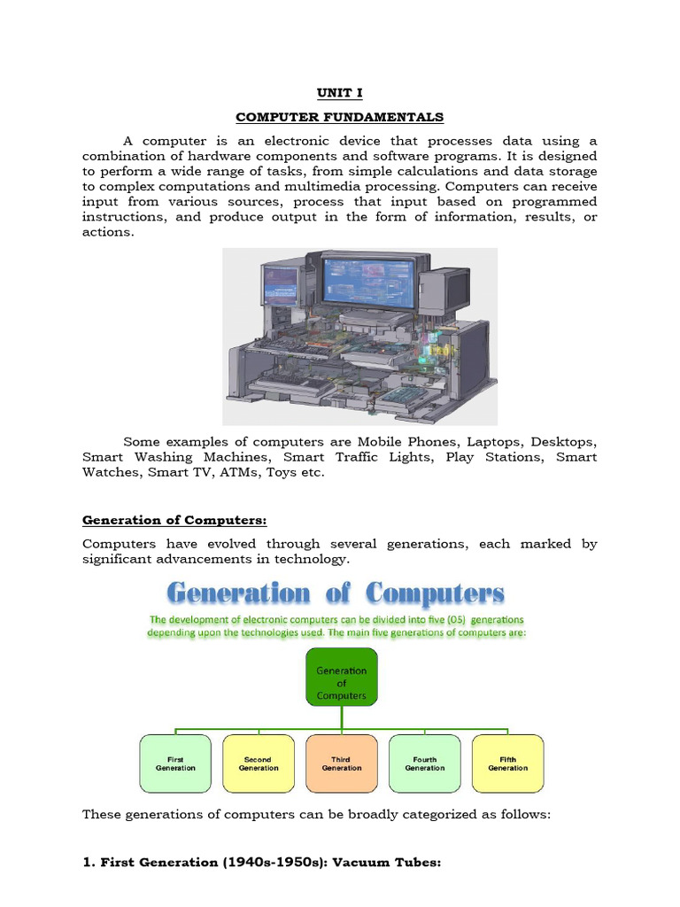 UNIT I CPF | PDF | Random Access Memory | Computer Data Storage