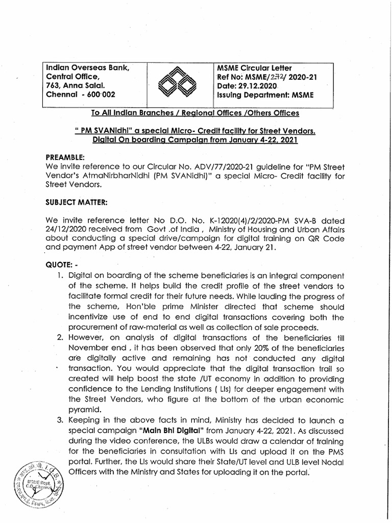 Main Bhi Digital Campaign IOB | PDF