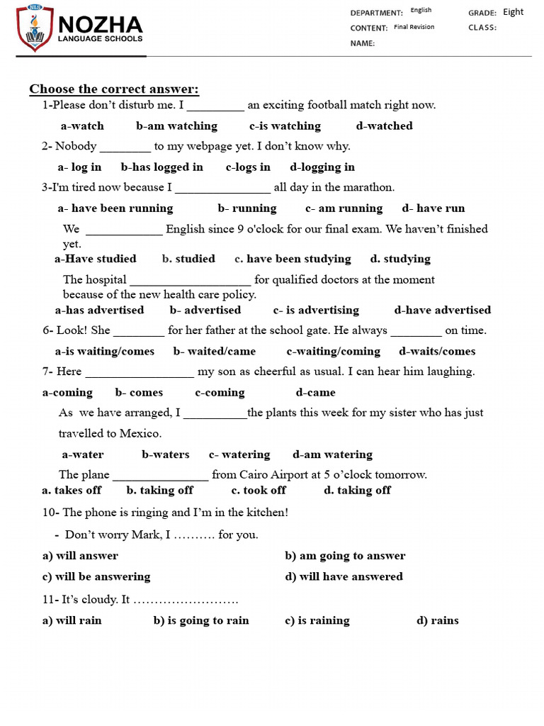 55final Revision Grammar 40873 | PDF