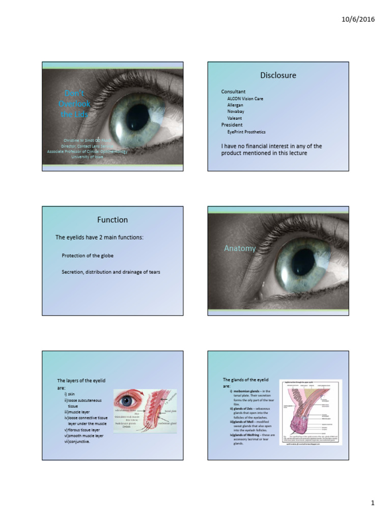 100 - Sindt Dont Overlook The Lids 2016 | PDF | Clinical Medicine ...