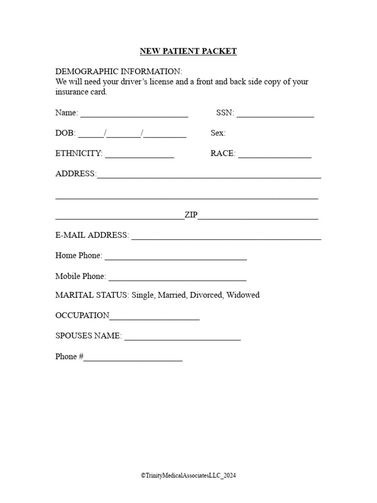 New Patient Packet & Portal Guidelines | PDF | Medical Prescription ...