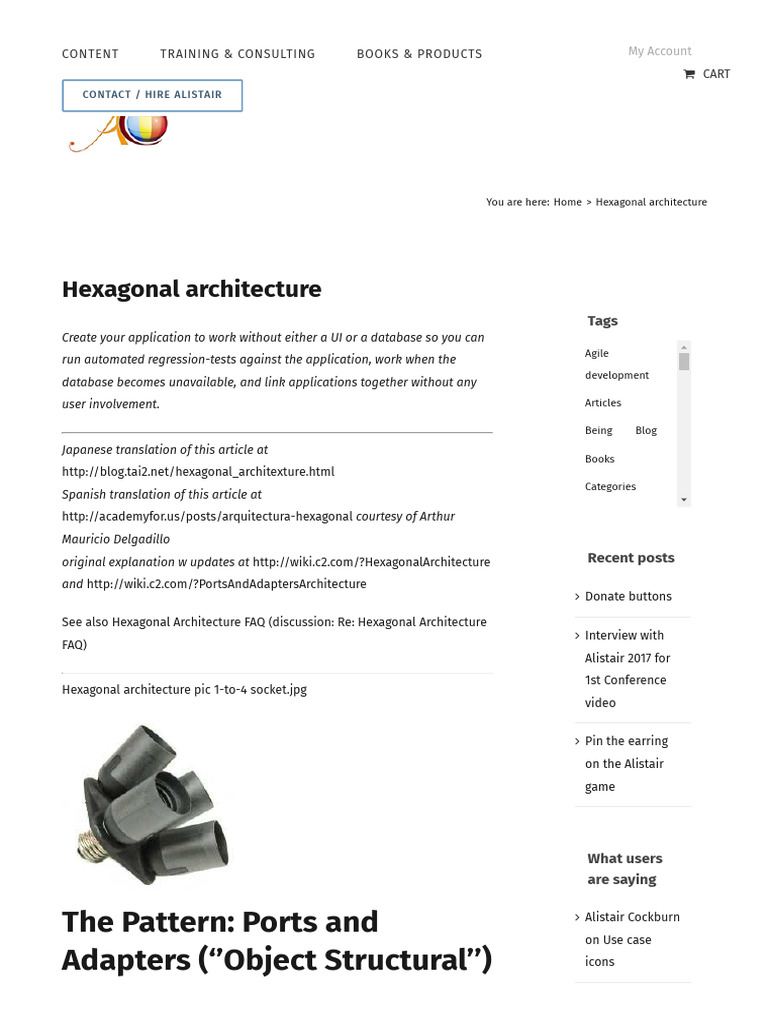 Hexagonal Architecture Guide | PDF | Databases | Application Software