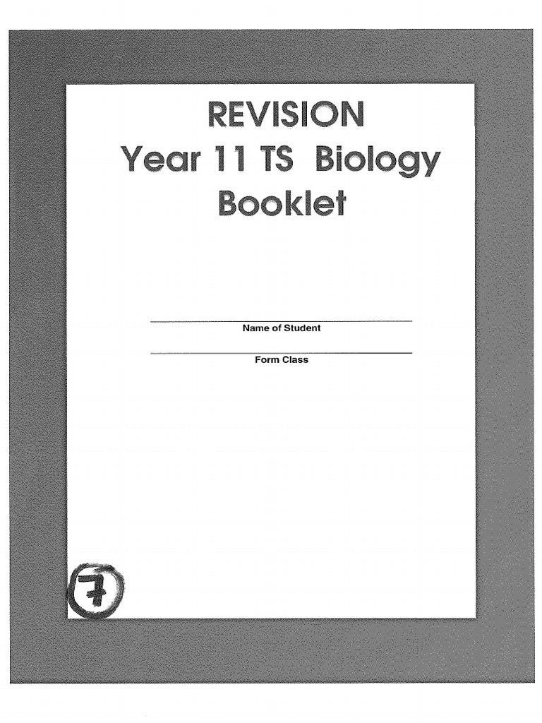 Y11 Triple Sciences Biology Revision Booklet (1) | PDF