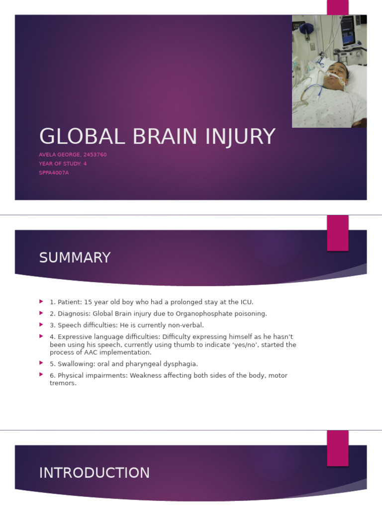Final Case Presentation | PDF | Physical Therapy | Traumatic Brain Injury