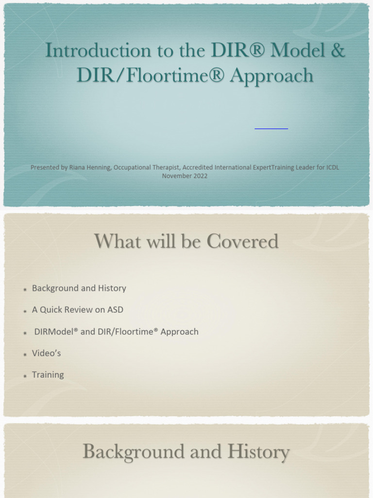 Introduction To DIR Floortime | PDF | Communication | Autism Spectrum