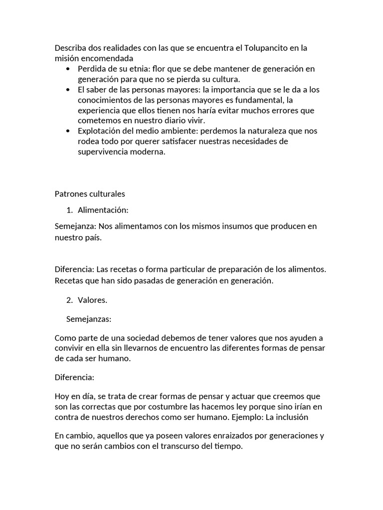 Realidades y Cultura del Pueblo Tolupán | PDF | Humano