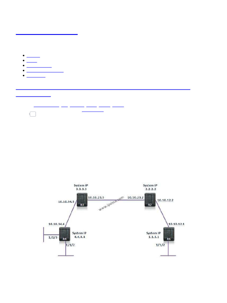 Alcatel-Lucent L2 VPN and L3 VPN Services - Part 3 (Network Preparation) | PDF | Virtual Private ...