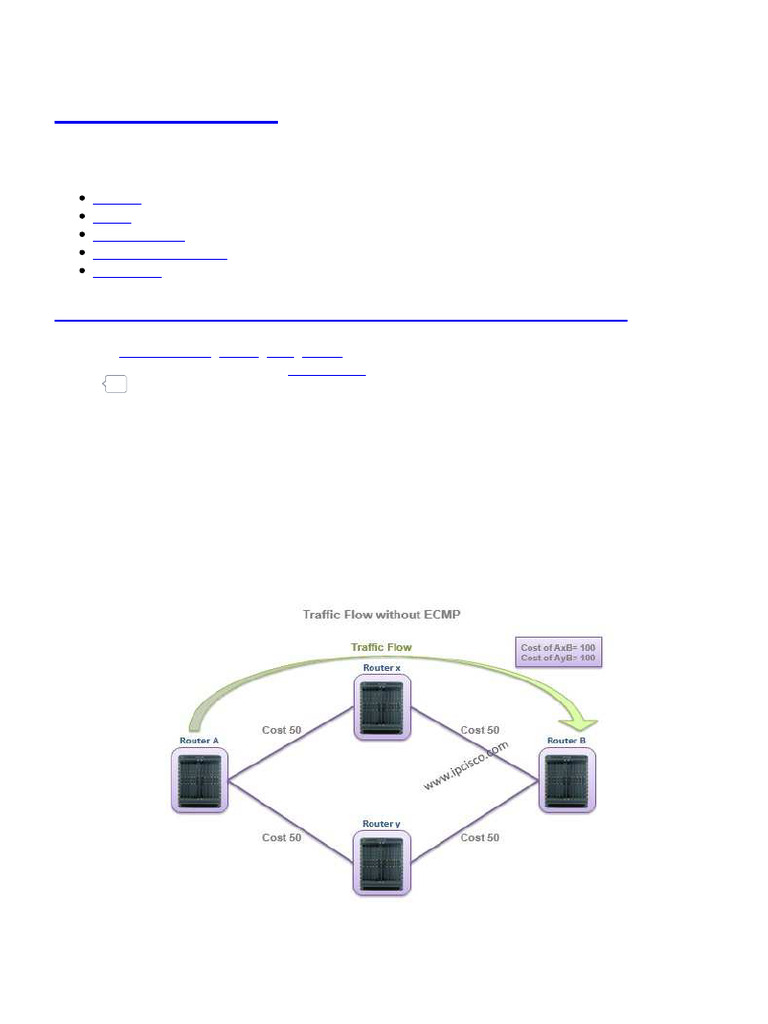 MPLS Label Distribution Protocol, LDP - Part 4 (ECMP) | PDF | Networking | Multiprotocol Label ...
